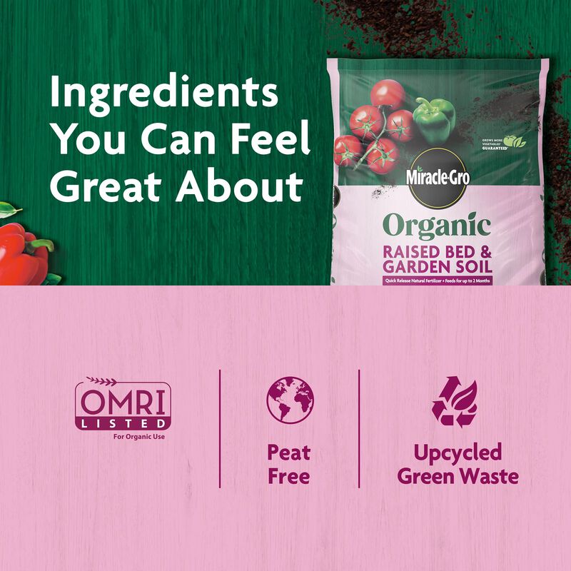 Miracle-Gro Organic Raised Bed & Garden Soil | Miracle-Gro